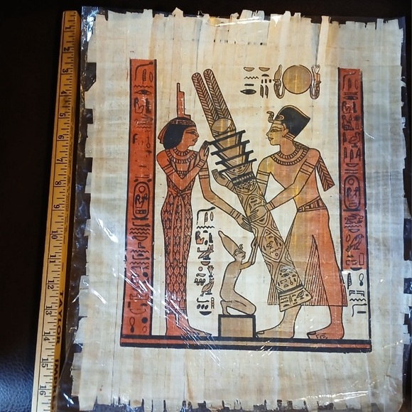 None | Art | Egyptian Papyrus Paper Art From Egypt In Plastic ...